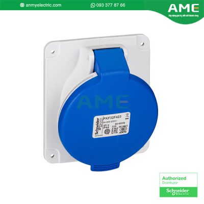 Ổ cắm âm dạng nghiêng PKF32F423 | Schneider 32A 250VAC