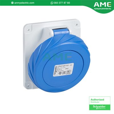 Ổ cắm âm dạng nghiêng PKF32F723 Schneider | 2P+E 32A