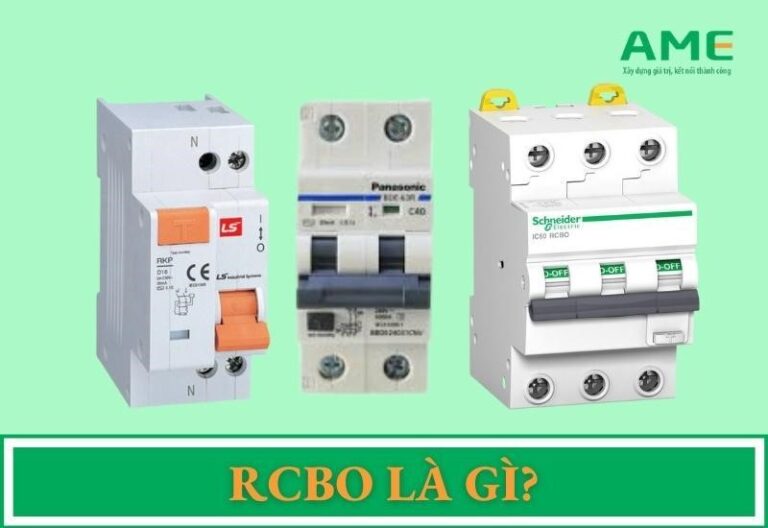 RCBO là gì? Cấu tạo, nguyên lý hoạt động & Cách đấu HIỆU QUẢ