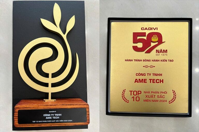 AME Tech vinh dự được Cadivi vinh danh trong top 10 nhà phân phối xuất ...